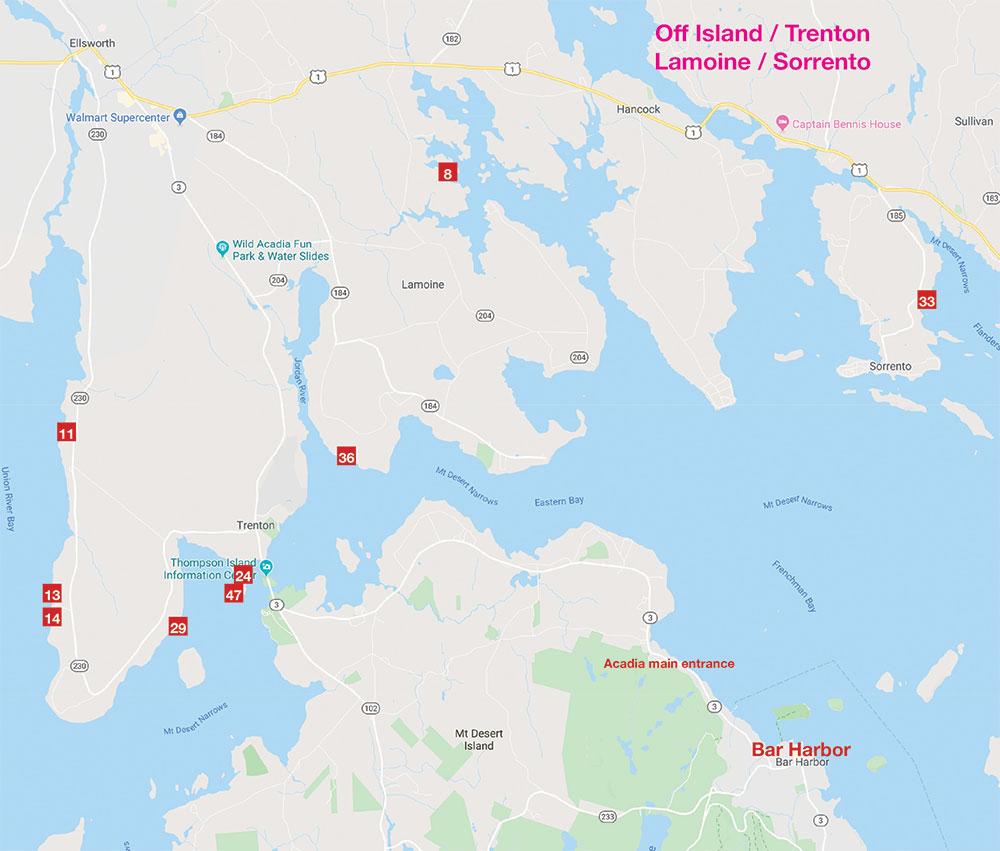 Cottage locations/Maps